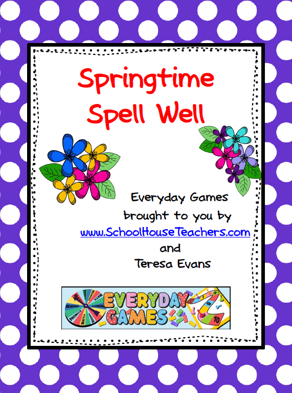 Springtime Spell Well - SchoolhouseTeachers.com