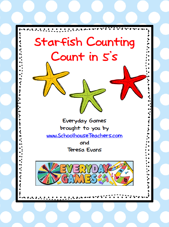 Starfish Counting - Count in 5's - SchoolhouseTeachers.com