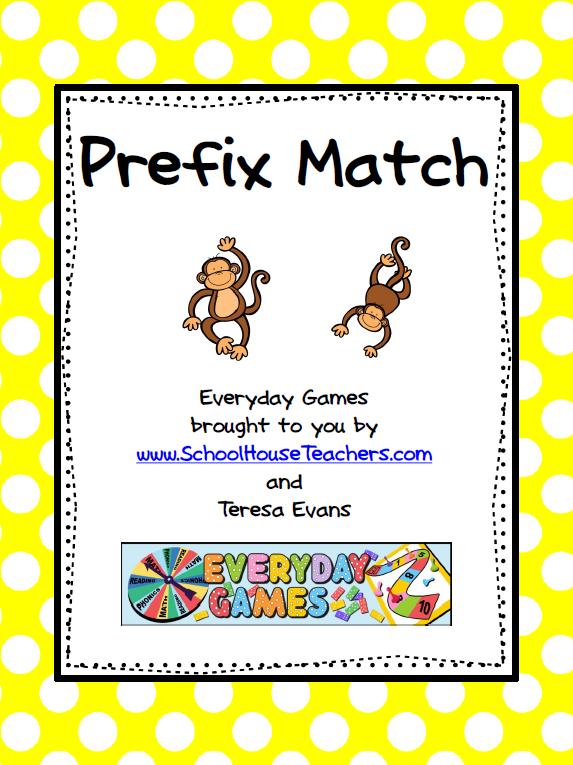 Prefix Match - SchoolhouseTeachers.com