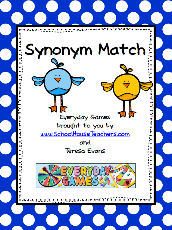 Synonym Match - SchoolhouseTeachers.com