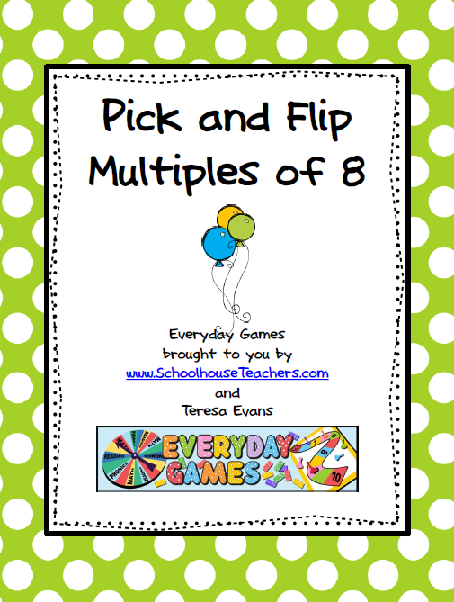 Pick and Flip Multiples of 8 - SchoolhouseTeachers.com
