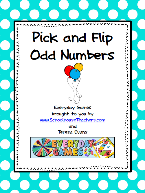 Pick and Flip Odd Numbers - SchoolhouseTeachers.com