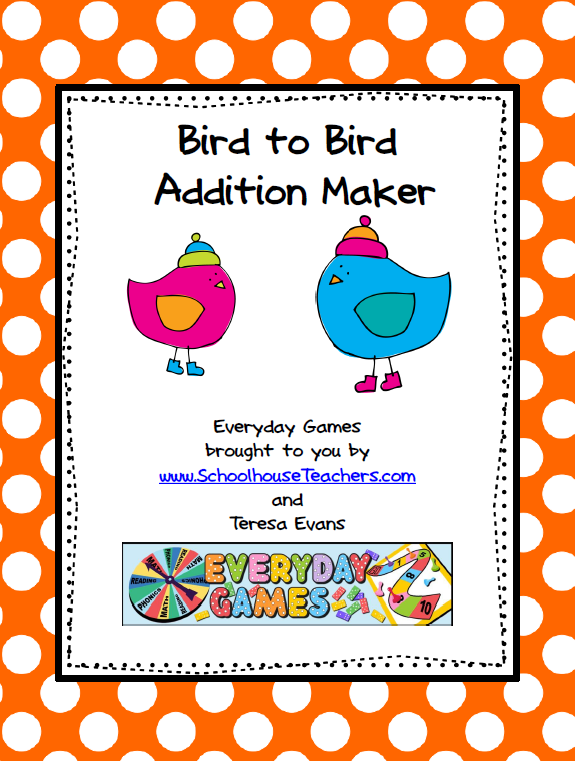 Bird to Bird Addition Maker - SchoolhouseTeachers.com