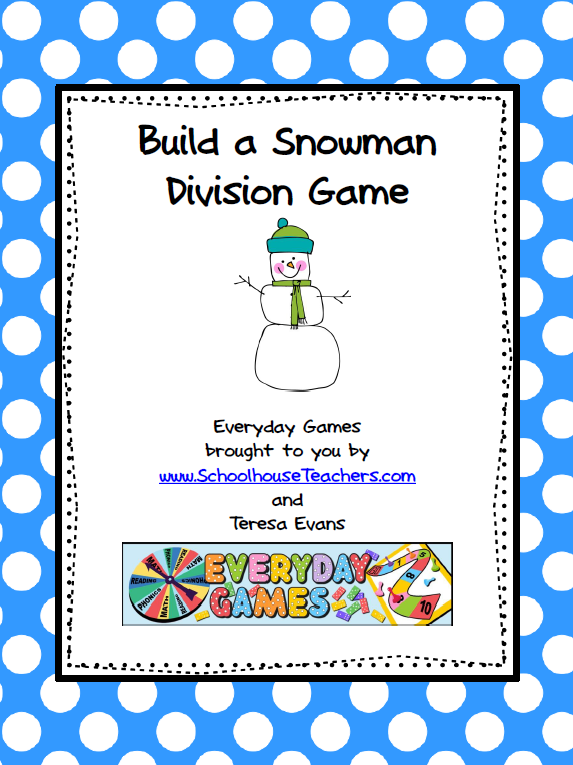 Build a Snowman Division Game - SchoolhouseTeachers.com