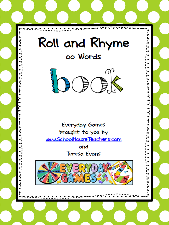 Roll and Rhyme oo Words - SchoolhouseTeachers.com