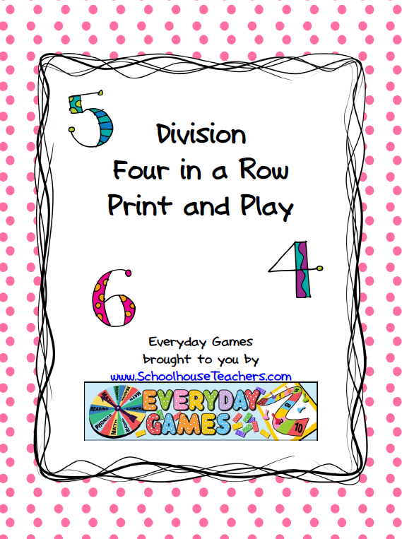 Division Four in a Row - SchoolhouseTeachers.com