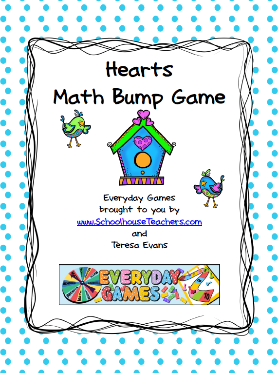Hearts Math Bump Game - SchoolhouseTeachers.com