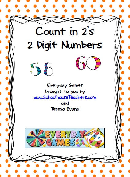 Count in 2's With 2 Digit Numbers - SchoolhouseTeachers.com