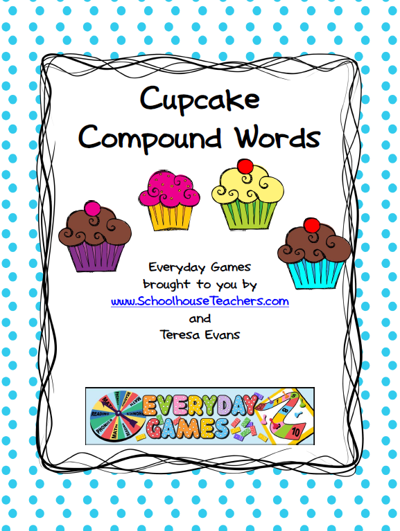 Cupcake Compound Words - SchoolhouseTeachers.com