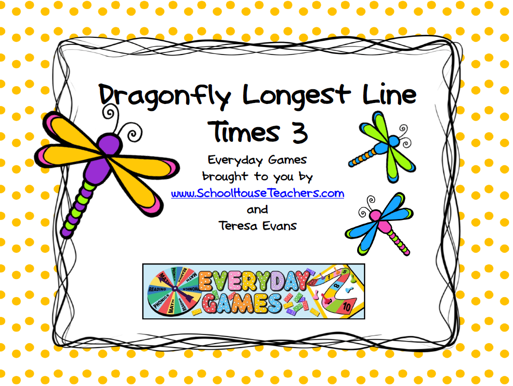 Dragonfly Longest Line Times 3 - SchoolhouseTeachers.com
