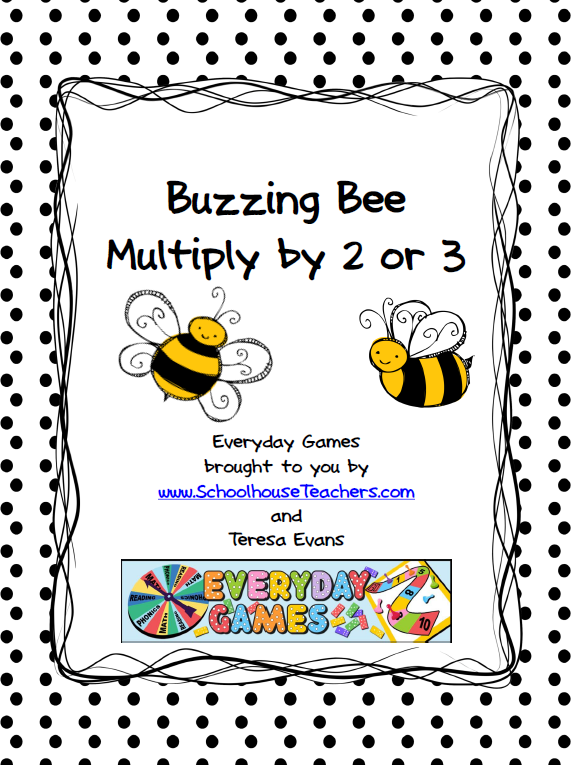 Buzzing Bees Multiply by 2 or 3 - SchoolhouseTeachers.com