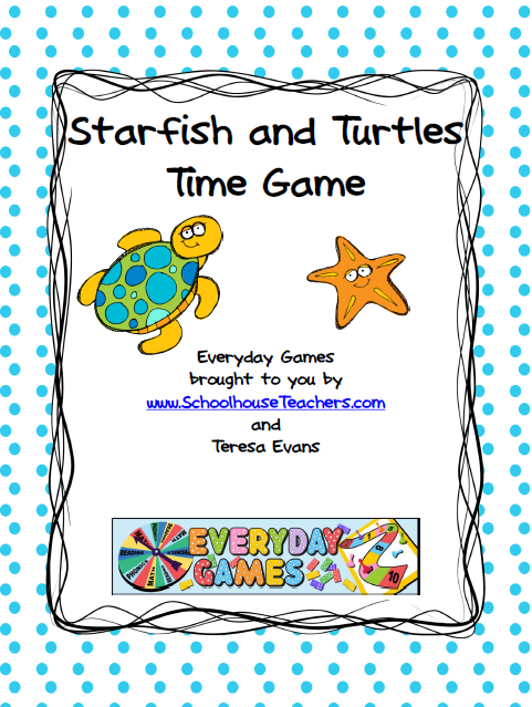 Starfish and Turtle Time Game - SchoolhouseTeachers.com