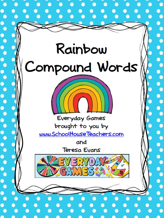 Rainbow Compound Words - SchoolhouseTeachers.com