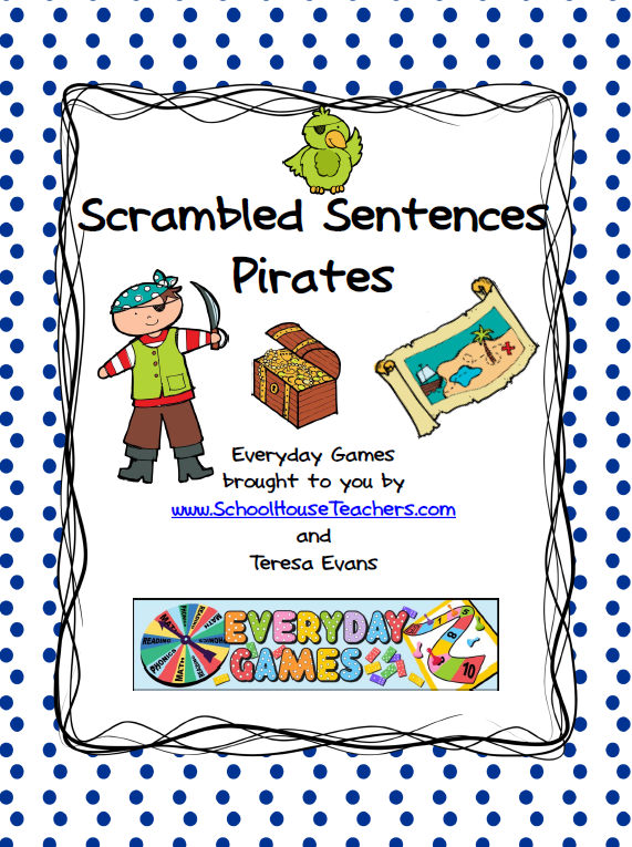 Scrambled Sentences – Pirates - SchoolhouseTeachers.com