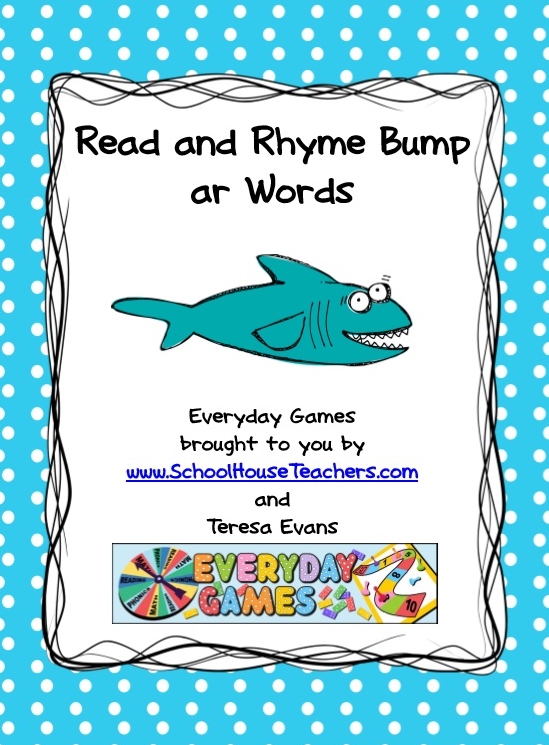 Read and Rhyme Bump ar Words - SchoolhouseTeachers.com