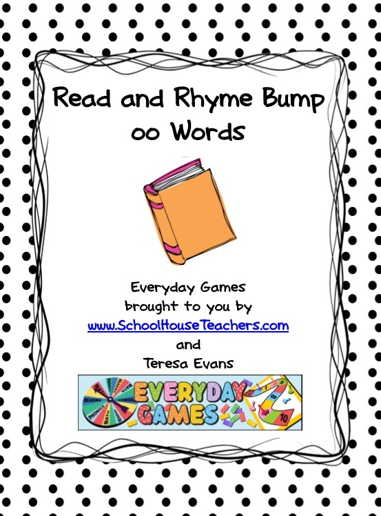 Read and Rhyme Bump oo Words - SchoolhouseTeachers.com
