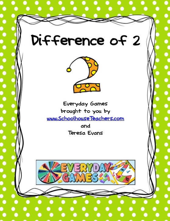 Difference of 2 - SchoolhouseTeachers.com