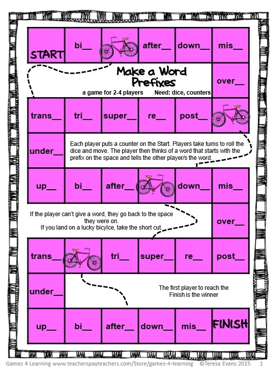 Make a Word Prefixes - SchoolhouseTeachers.com