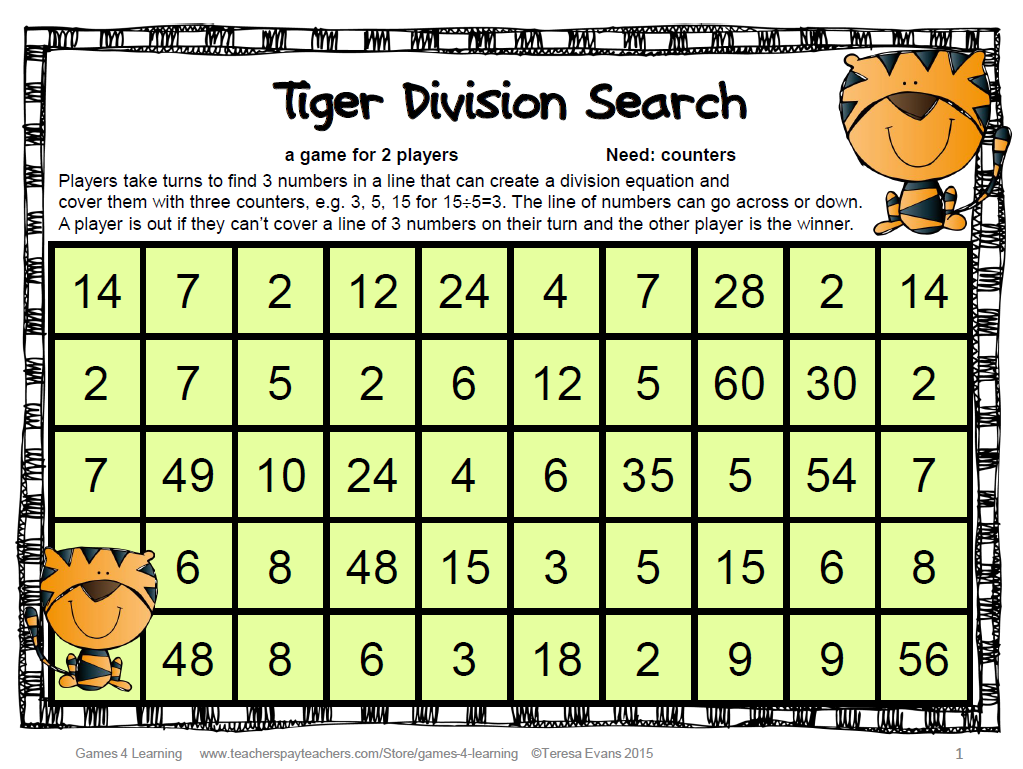 Tiger Division Search - SchoolhouseTeachers.com