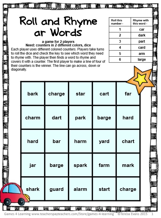 Roll And Read Am And An Words