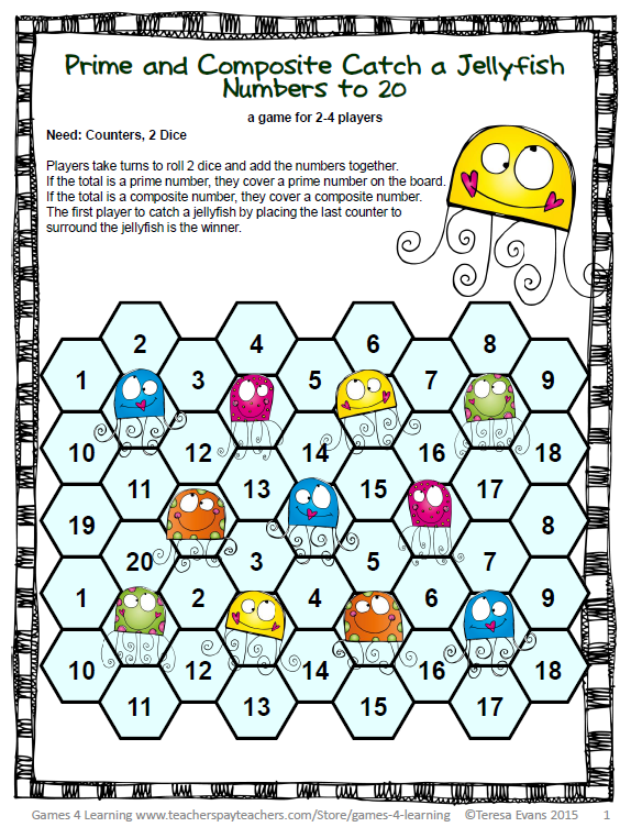 Prime and Composite Catch a Jellyfish Numbers to 20 ...