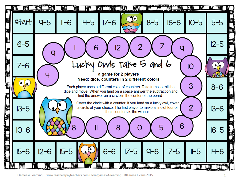 Owls Take 5 and 6 - SchoolhouseTeachers.com