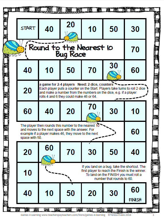 Round to the Nearest 10 - SchoolhouseTeachers.com
