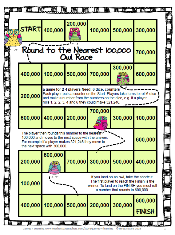 Round to the Nearest 100,000 - SchoolhouseTeachers.com