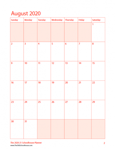 Free Printable Calendars - SchoolhouseTeachers.com