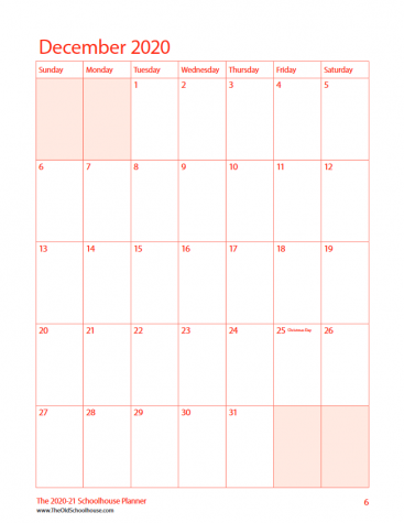 Free Printable Calendars - SchoolhouseTeachers.com