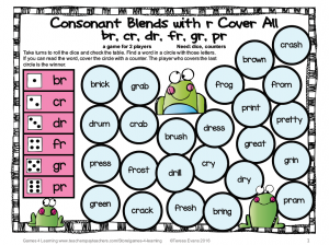 Consonant Blends with r - Cover All br, cr, dr, fr, pr ...