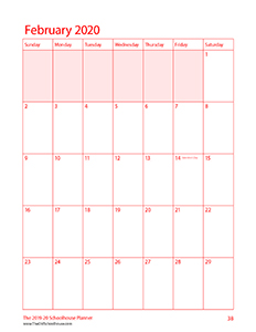 Free Printable Calendars - SchoolhouseTeachers.com