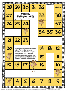 Monkey Multiples of 3 - SchoolhouseTeachers.com