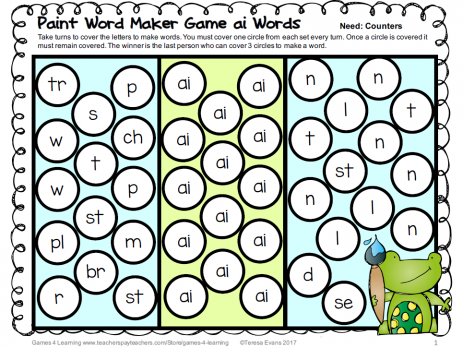 Paint Word Maker Game ai Words - SchoolhouseTeachers.com