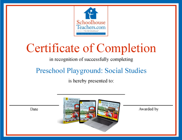 Preschool Certificate Library - SchoolhouseTeachers.com
