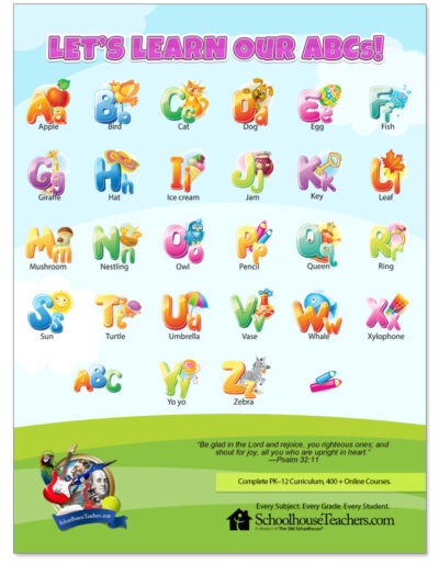 Homeschool History ABC With Me - SchoolhouseTeachers.com