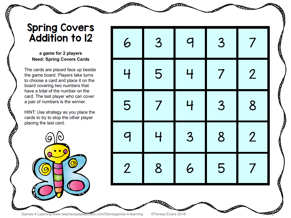 Spring Covers Addition to 12 - SchoolhouseTeachers.com