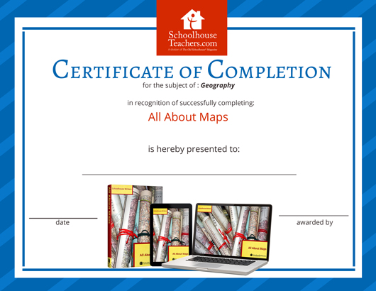 Geography Certificates Library - SchoolhouseTeachers.com