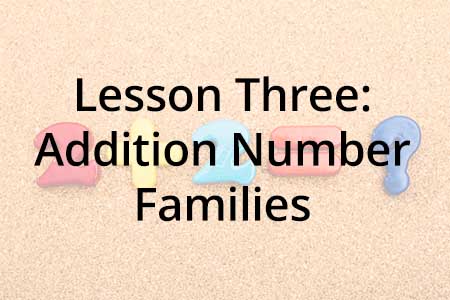 Math E2 Pt3: Addition Number Families - SchoolhouseTeachers.com