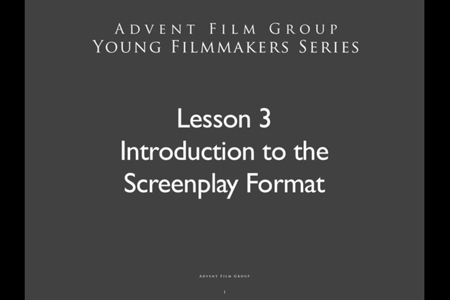 Filmmaking Lesson 3: Basic Screenplay Writing - SchoolhouseTeachers.com